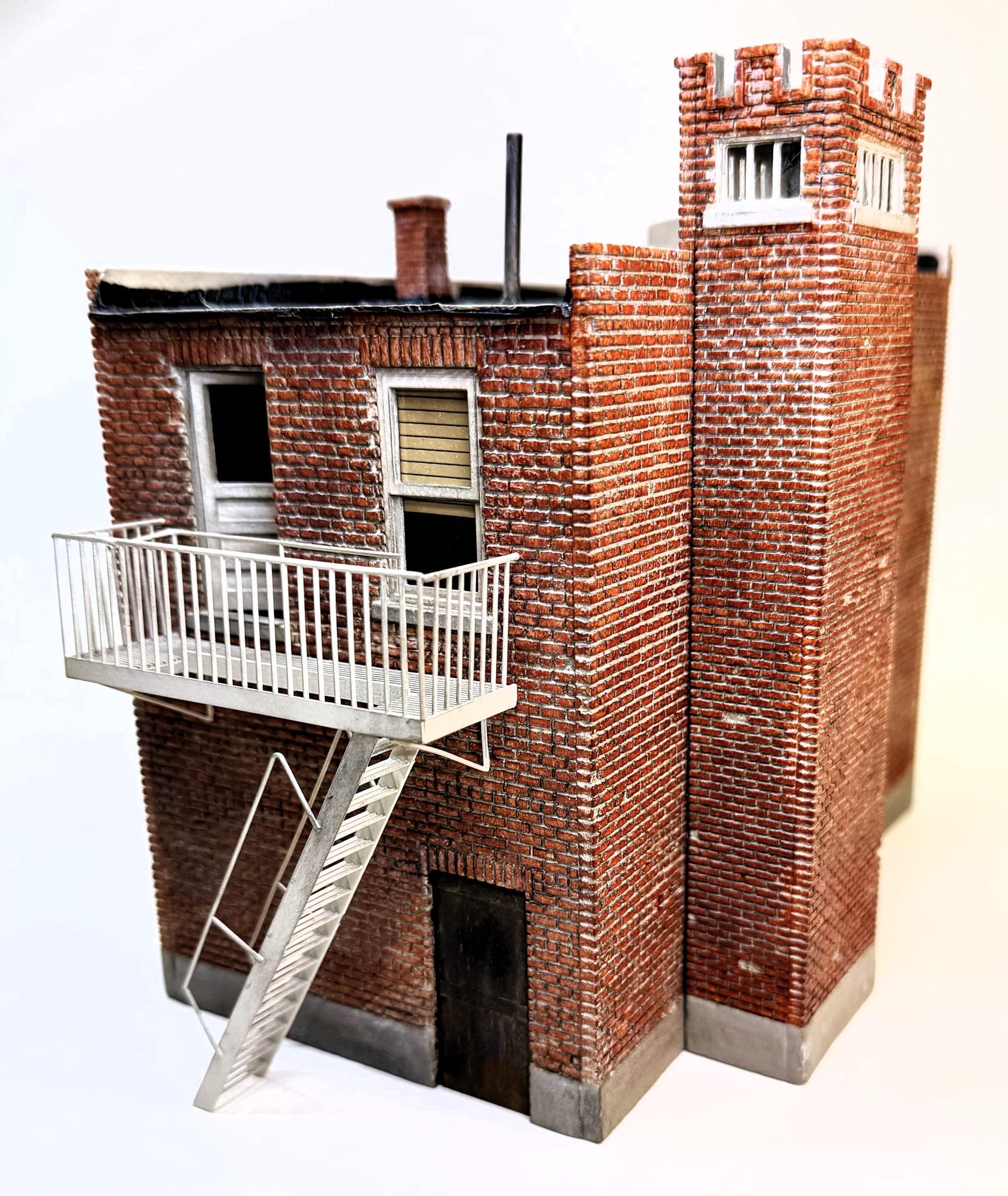 O/on30 1:48 Scale Brick Fire House Model Kit for Diorama, Model ...