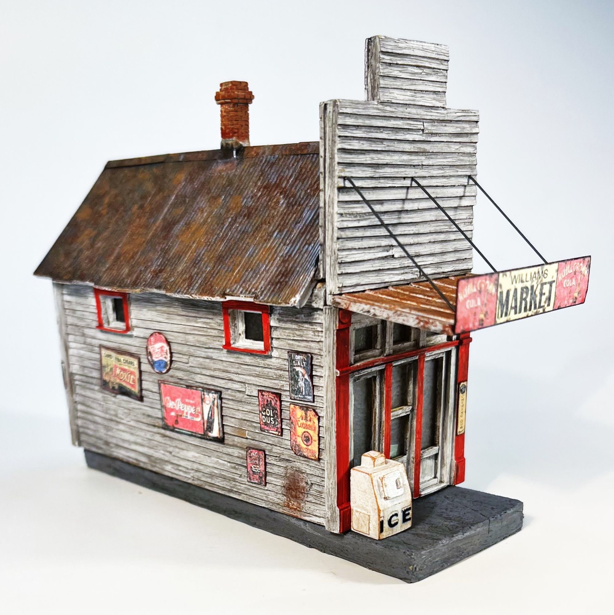 HO 1:87 Scale Williams Market Kit for Diorama, Model Railroading, Model ...