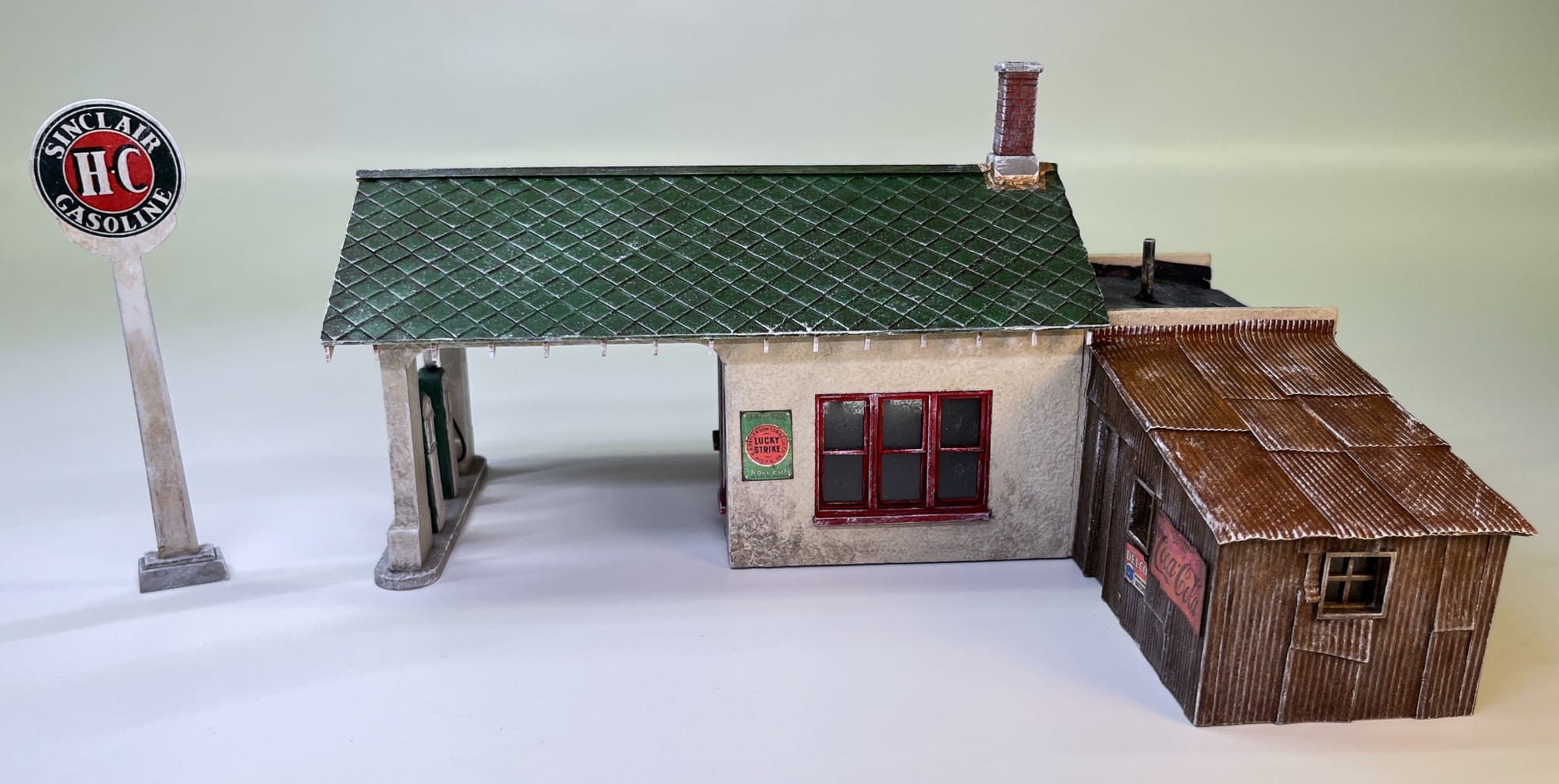 O/on30 1:48 Earl’s Service Station Model Kit for Diorama, Model ...