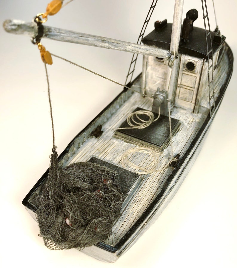 O/on30 1:48 Scale Combination Fishing Boat Kit for Diorama, Model ...