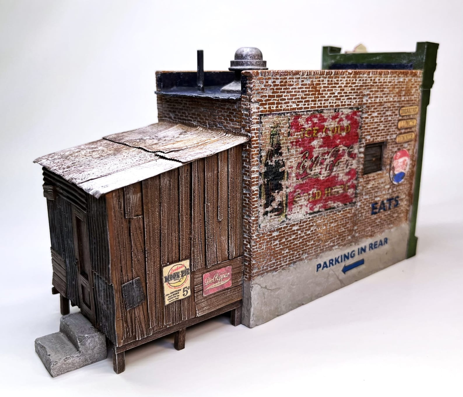 O/on30 1:48 Scale Rosann’s Café for Diorama, Model Railroading, Kit ...