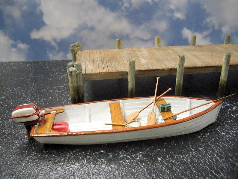O/on30 1:48 Scale 17' Utility Boat Kit for Diorama, Model Railroading ...