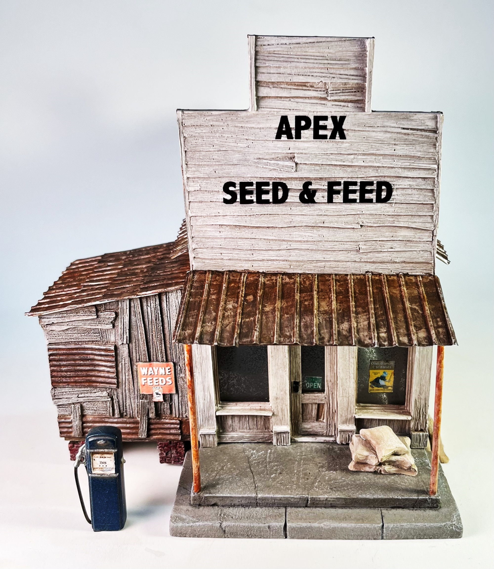 O/on30 1:48 Scale Apex Seed and Feed Building Kit for Diorama, Model ...