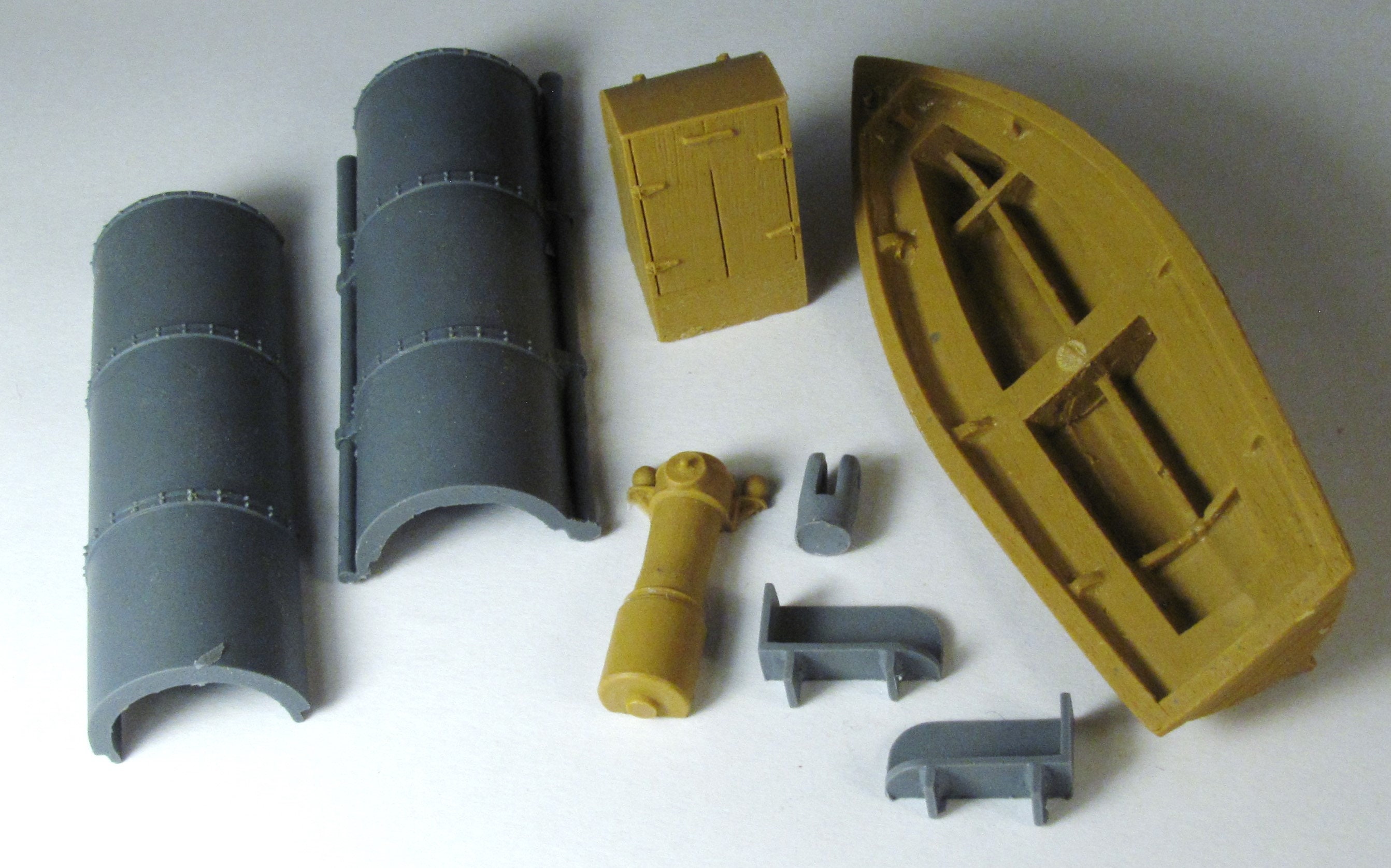 O/on30 1:48 Scale 50' Steam Freighter Kit Waterline Hull for Model ...