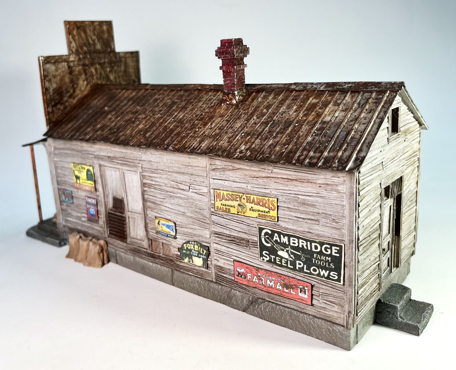 O/on30 1:48 Scale Apex Seed and Feed Building Kit for Diorama, Model ...