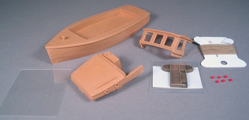 HO 1:87 Scale 34' Lobster Boat Kit Waterline Hull for Model Railroading ...