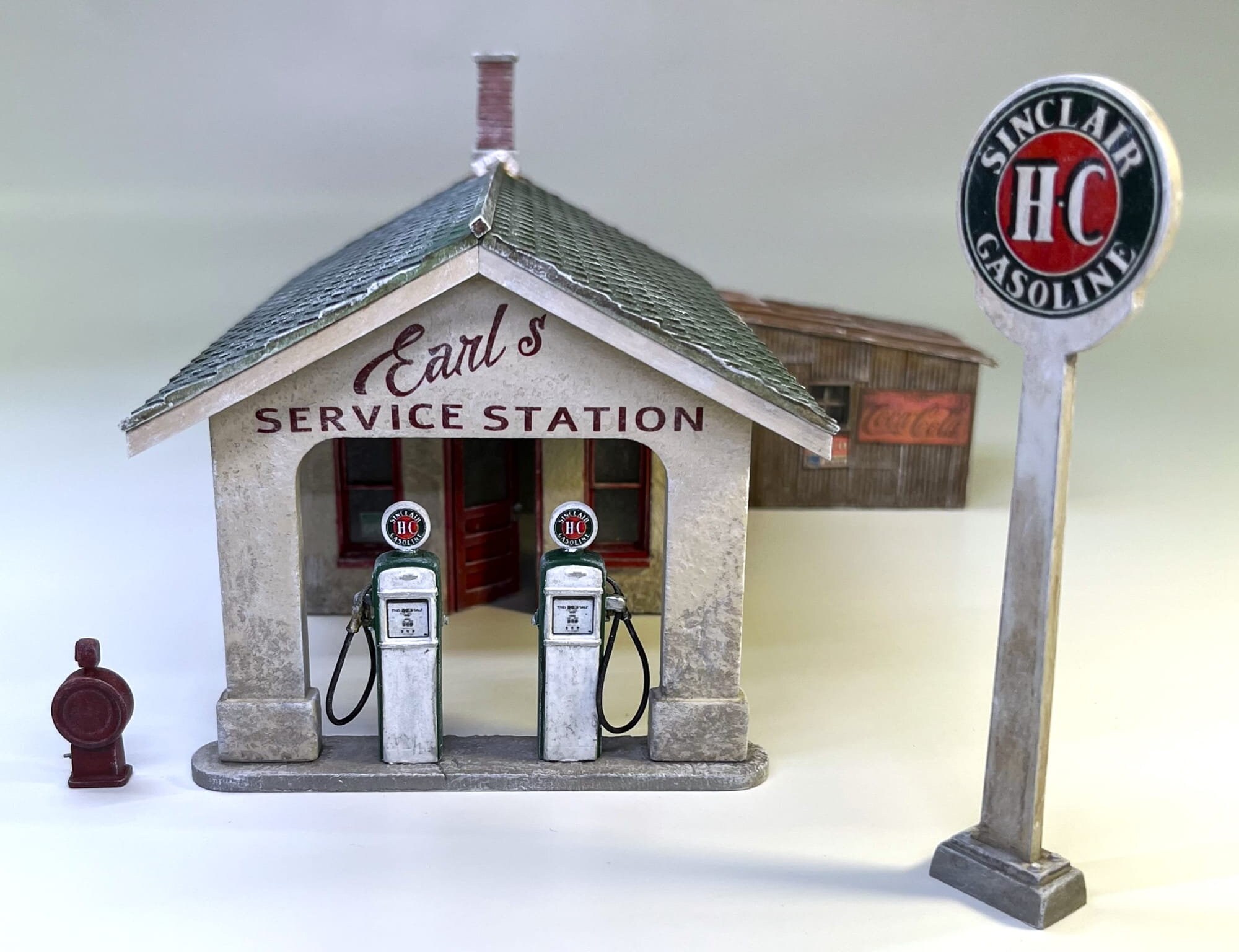 O/on30 1:48 Earls Service Station Model Kit for Diorama, Model ...