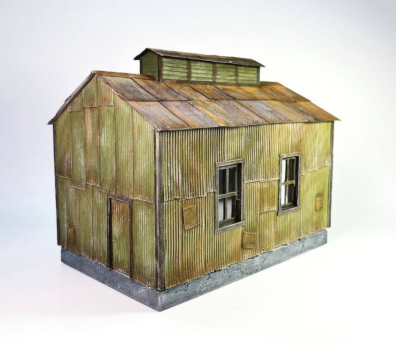 O/on30 1:48 Scale Single Stall Engine House Model Kit for Diorama ...