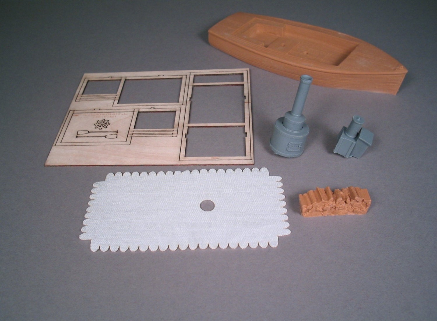 HO 1:87 Scale 34' Steam Launch Kit Waterline Hull for - Etsy