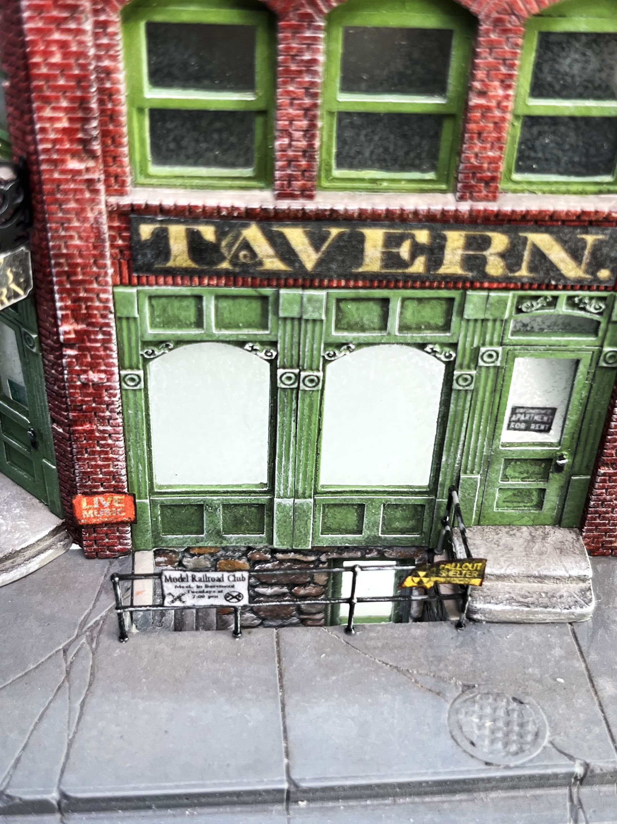 HO 1:87 Scale Downtown Basement Entrance Model Kit for Diorama, Model ...