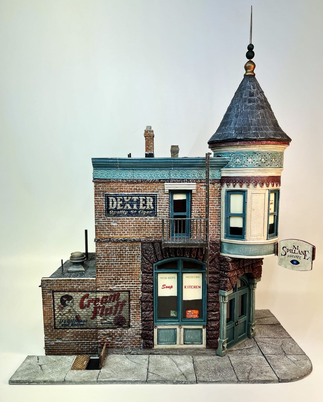 O/on30 1:48 Scale M. Spillane Building for Diorama, Model Railroading ...