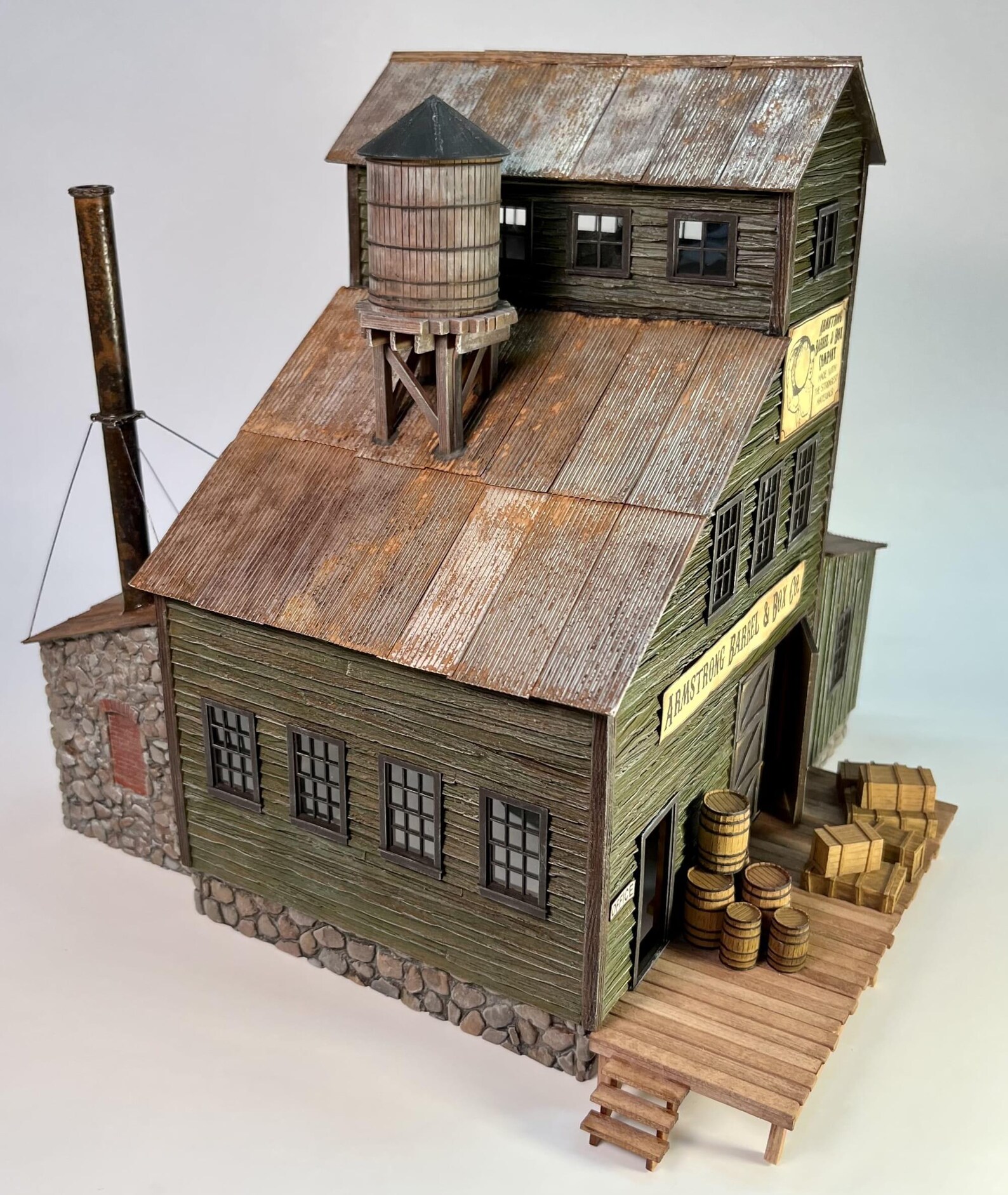 O/on30 Scale Armstrong Barrel and Box Company Model Kit, Diorama ...