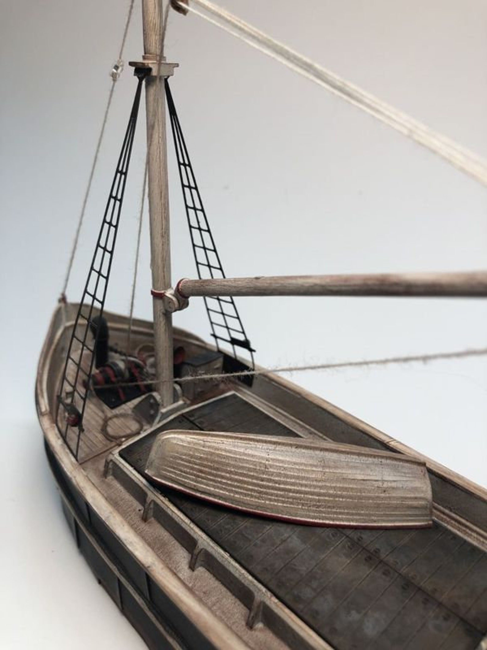 HO 1:87 Scale 68' Steam Freighter Kit Waterline Hull for Model ...