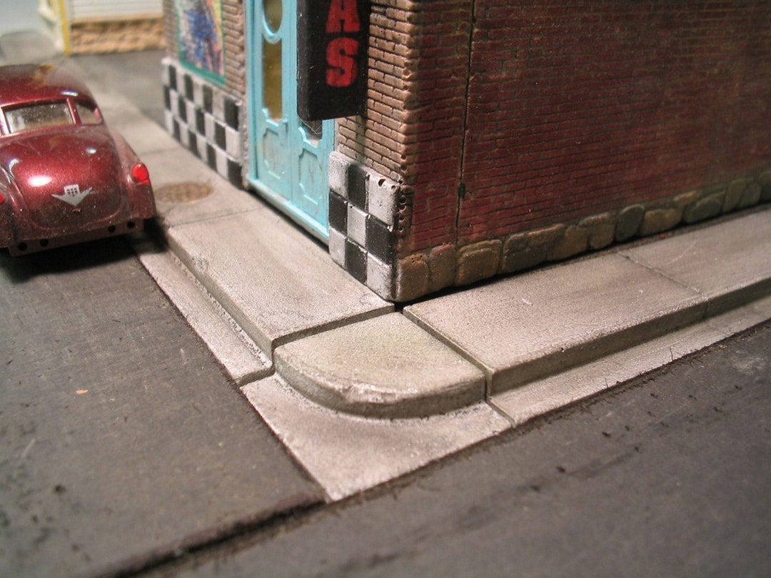 HO 1:87 Scale Small Town Resin Sidewalk Set for Diorama and Scenery - Etsy