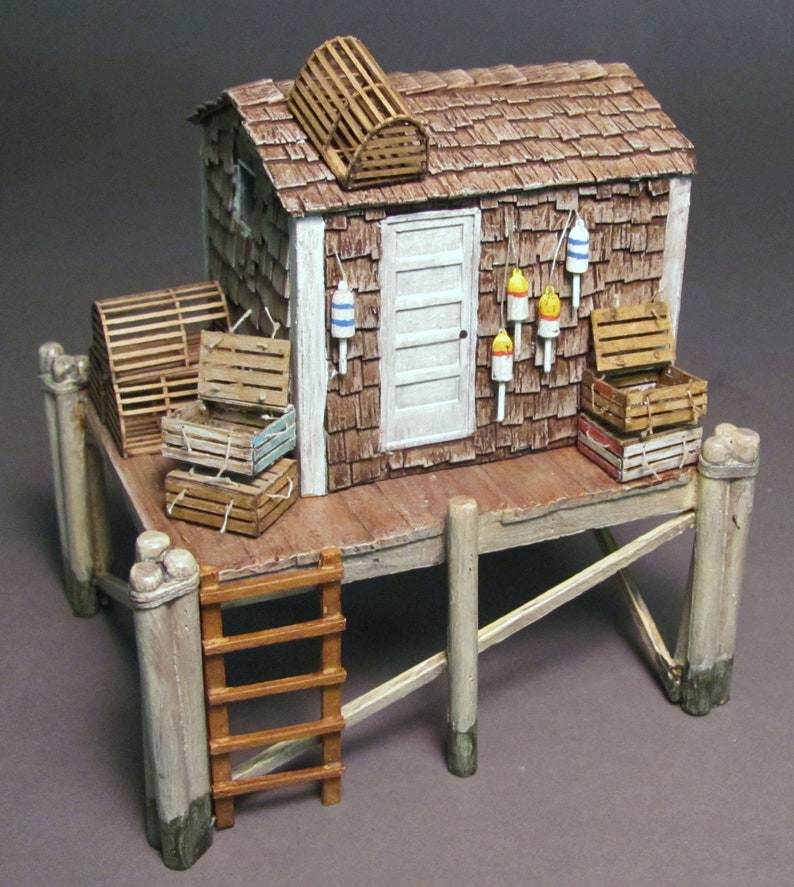 O/on30 1:48 Scale Lobster Shack Kit for Diorama, Model Railroading ...