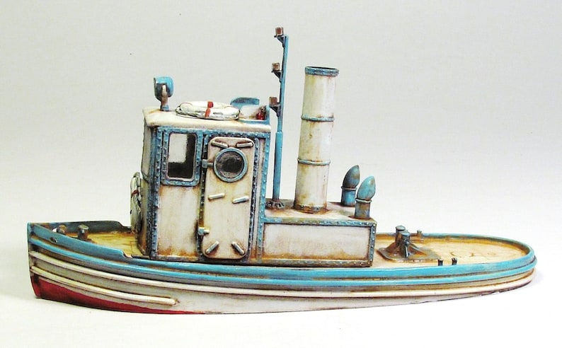 O/on30 1:48 Scale 24' Steam Harbor Tugboat Kit for Diorama, Model ...