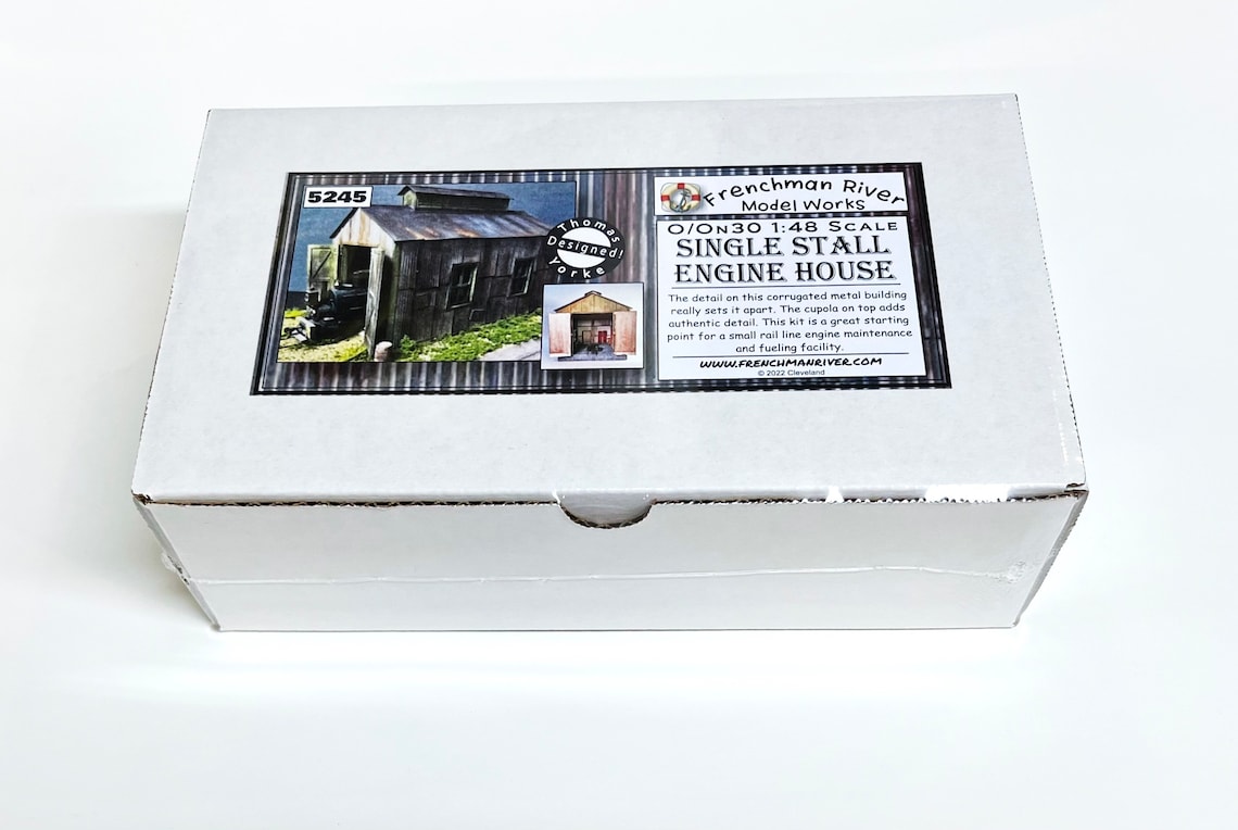 O/on30 1:48 Scale Single Stall Engine House Model Kit for - Etsy
