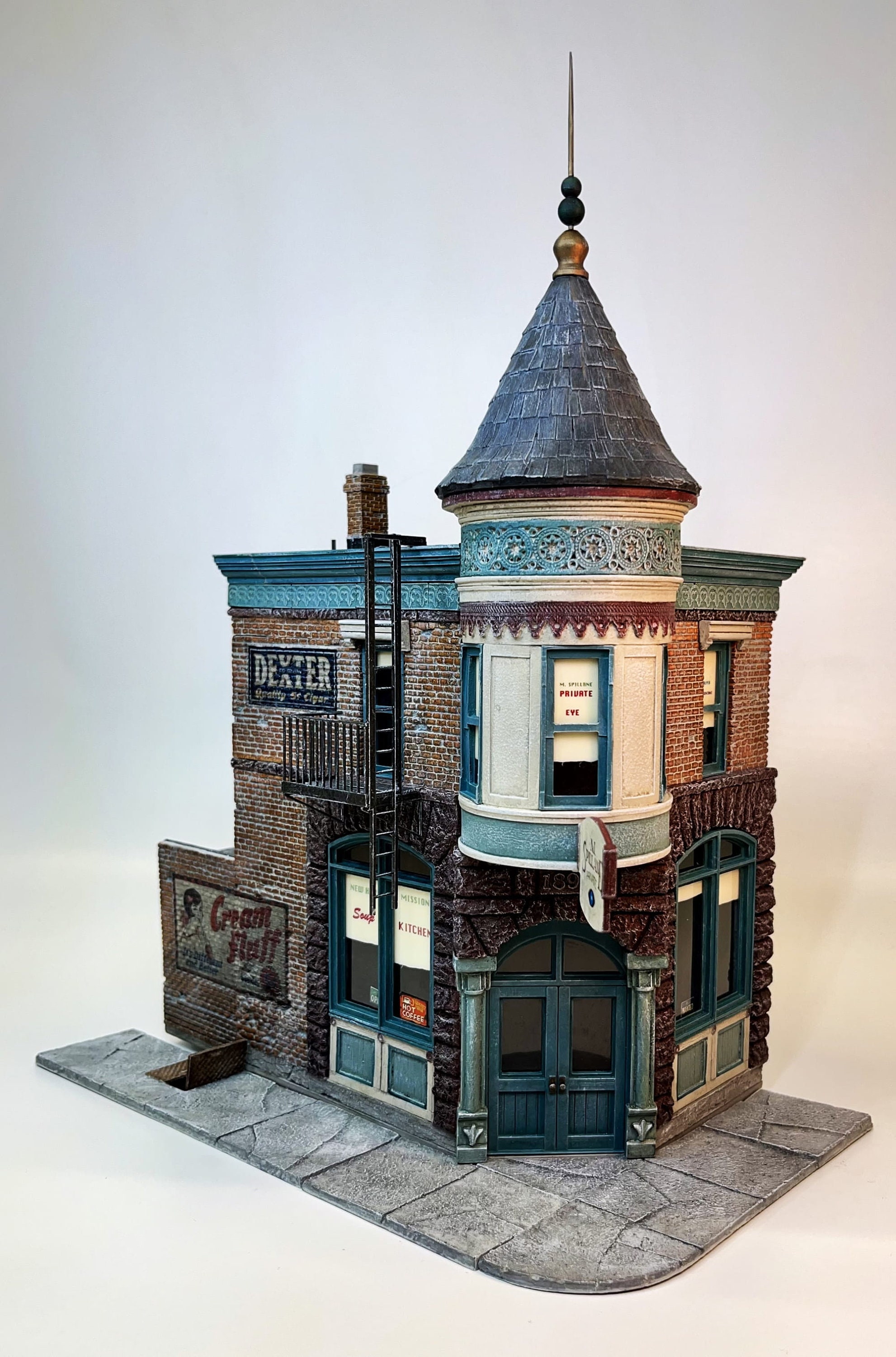 O/on30 1:48 Scale M. Spillane Building for Diorama, Model Railroading ...