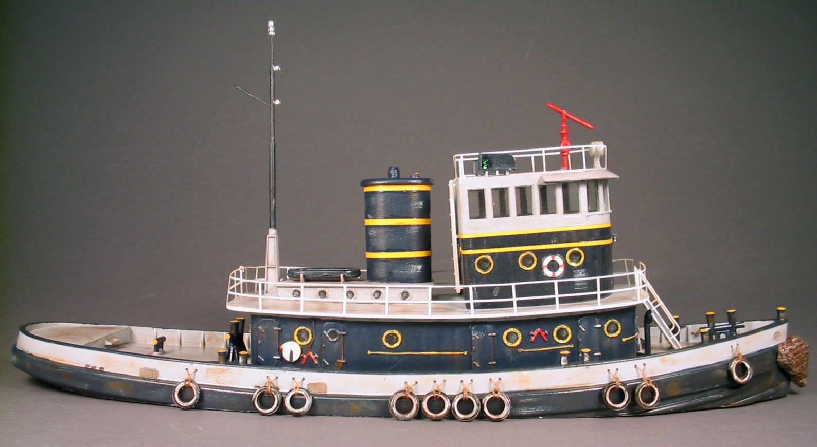 HO 1:87 Scale 92' Diesel Railroad Tug Kit Waterline Hull for Model ...
