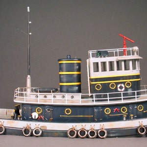 HO 1:87 Scale 92' Diesel Railroad Tug Kit Waterline Hull for Model ...