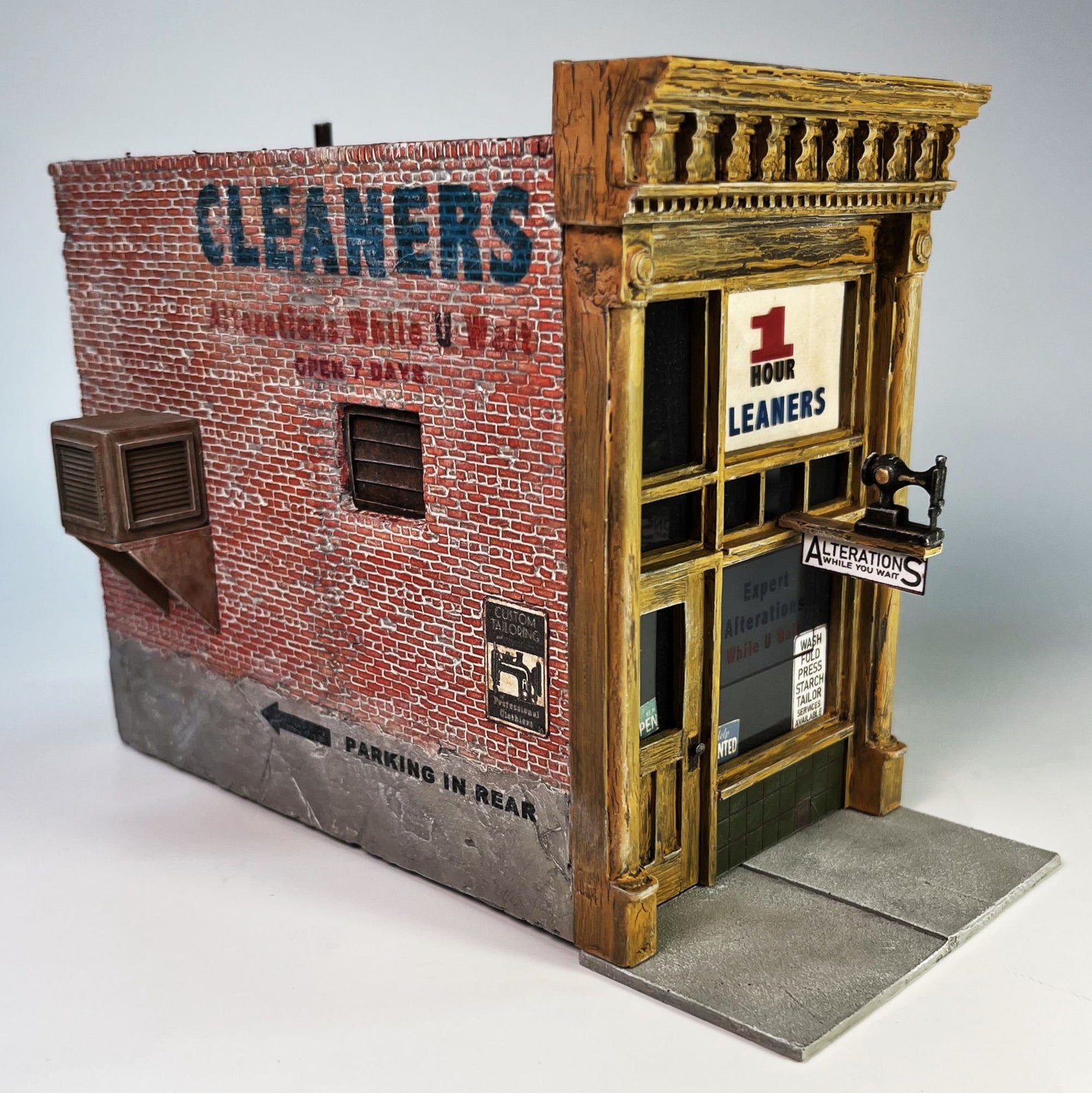 O/on30 1:48 Scale A-1 Cleaners for Diorama, Model Railroading, Kit ...