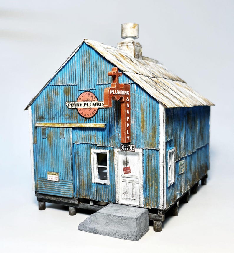 O/on30 1:48 Scale Perry Plumbing & Supply Kit for Diorama, Model ...