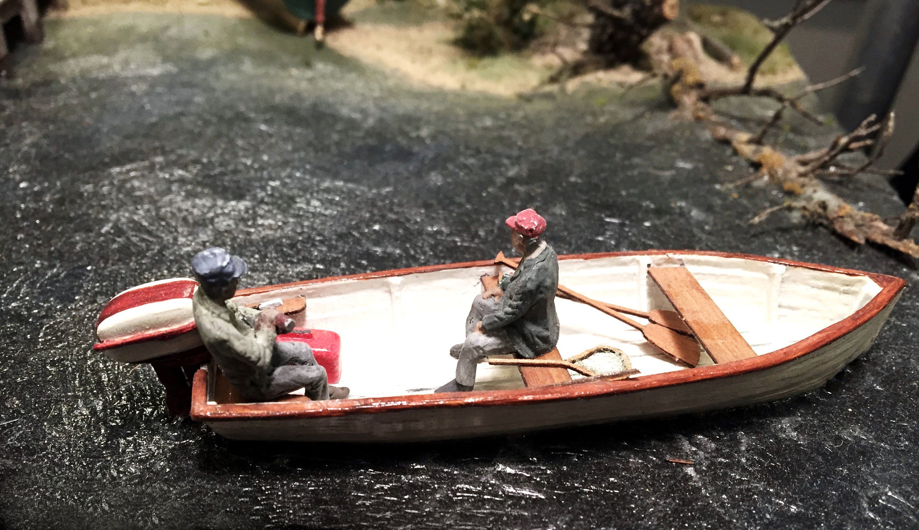 O/on30 1:48 Scale 17' Utility Boat Kit for Diorama, Model Railroading ...