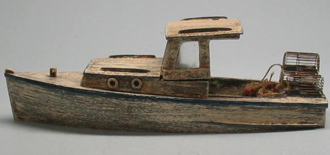 HO 1:87 Scale 34' Lobster Boat Kit Waterline Hull for Model Railroading ...