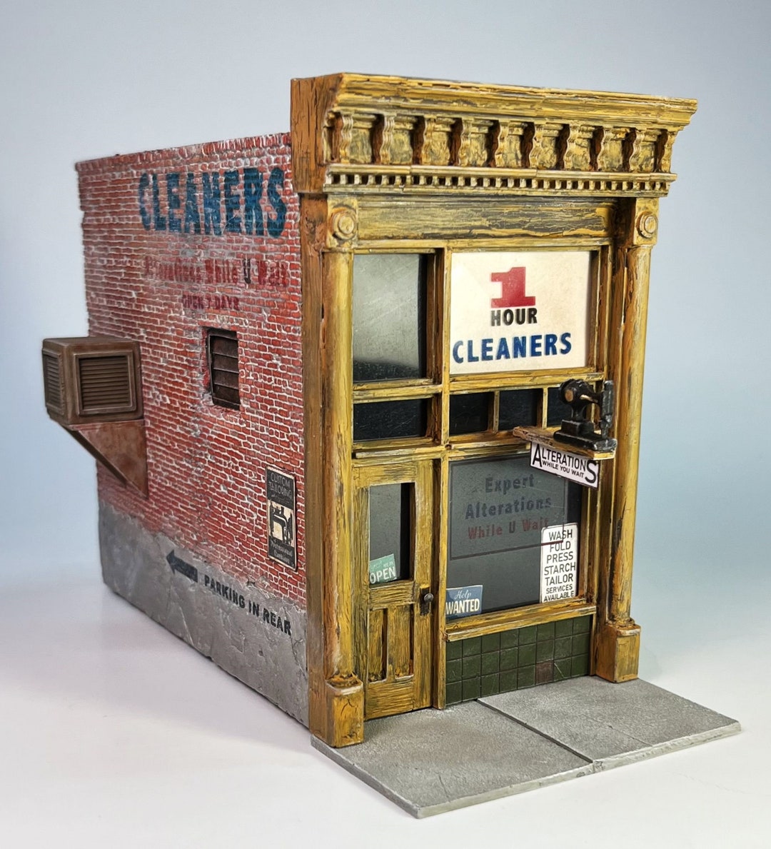 O/on30 1:48 Scale A-1 Cleaners for Diorama, Model Railroading, Kit ...