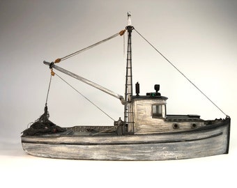 O/on30 1:48 Scale 34' Lobster Boat Kit for Diorama, Model Railroading ...