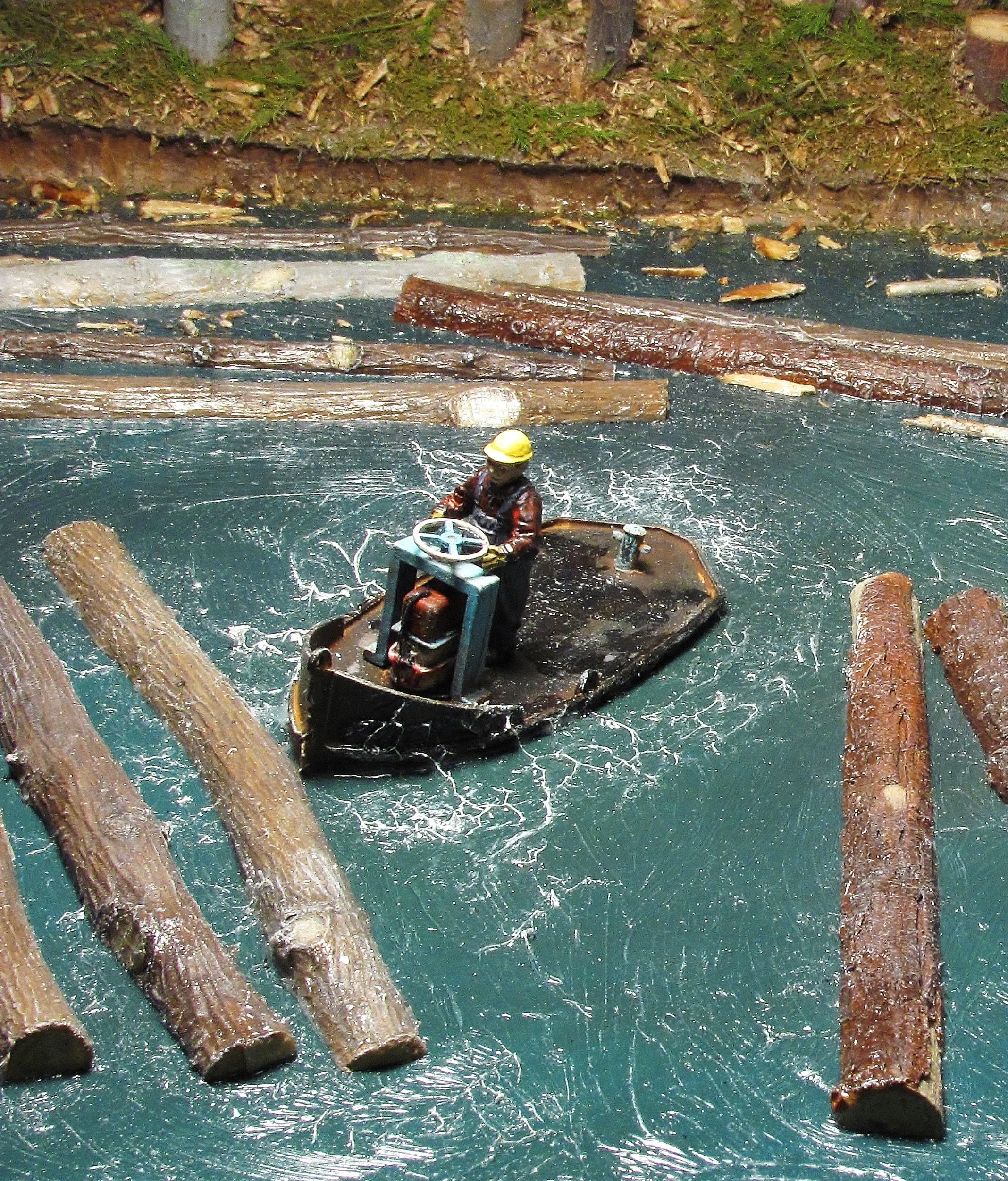 O 1:48 Scale 16' Log Bronc Kit for Diorama, Model Railroading, Logging ...