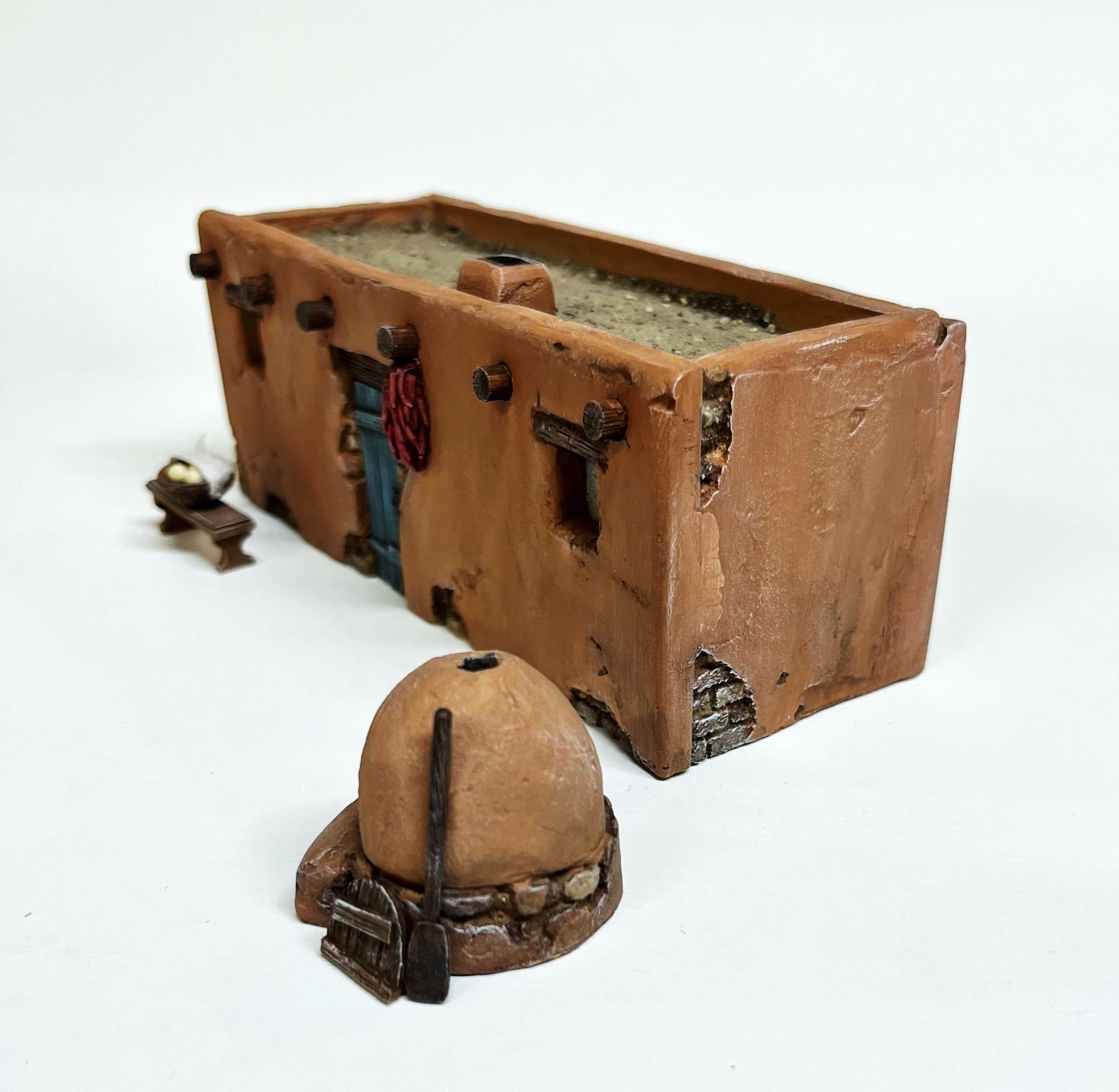 O/on30 1:48 Scale Southwest Adobe House Kit Diorama Model, Model ...