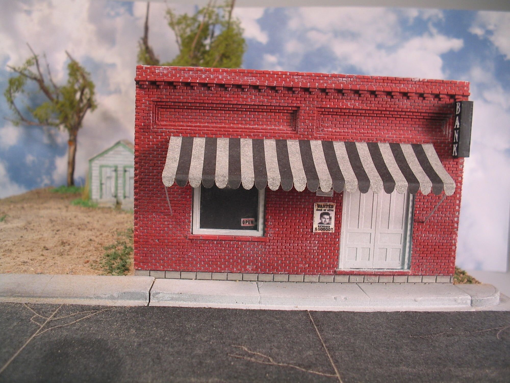 HO 1:87 Scale Hamlet Bank Kit for Diorama Model Railroading - Etsy