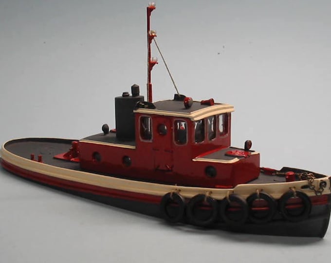 HO 1:87 Scale 45' Harbor Tugboat Kit Waterline Hull for Model ...