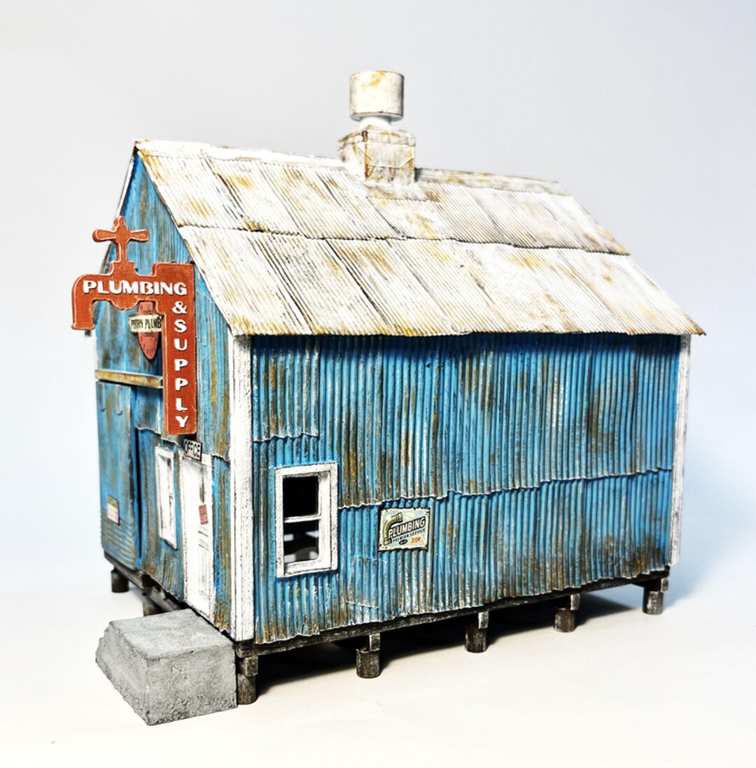 O/on30 1:48 Scale Perry Plumbing & Supply Kit for Diorama, Model ...