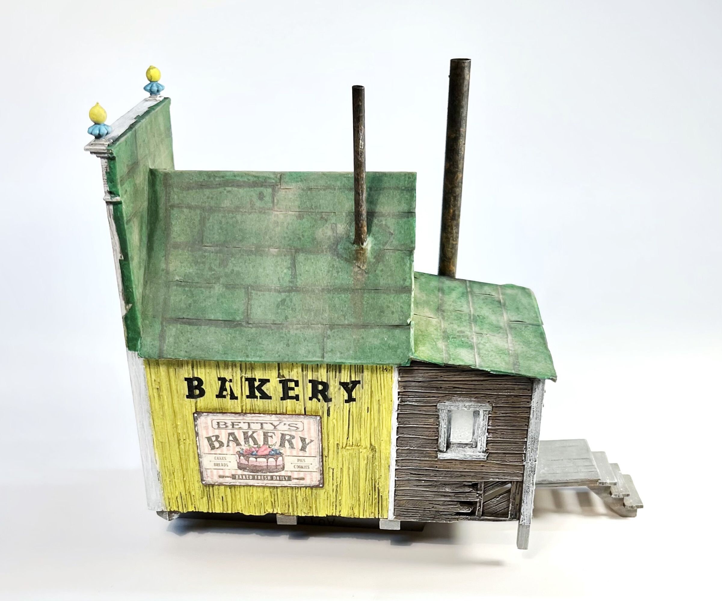 O/on30 1:48 Scale Betty’s Bakery Building Kit for Diorama, Model ...