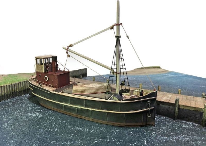 HO 1:87 Scale 68' Steam Freighter Kit Waterline Hull for Model ...