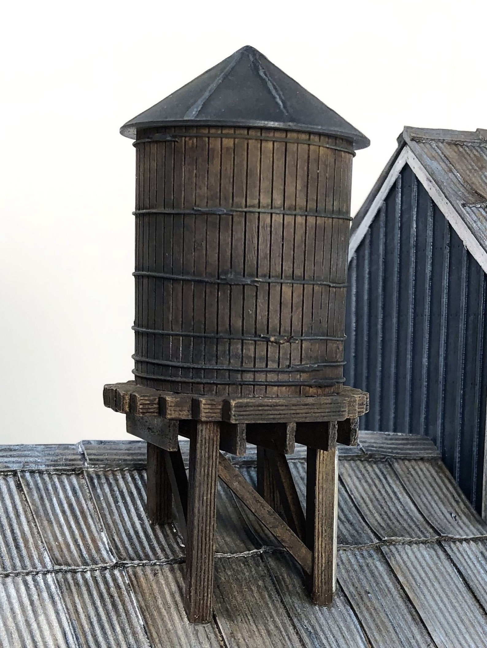 Wooden Roof Top Water Tank Kit for Diorama, Model Railroading - Etsy