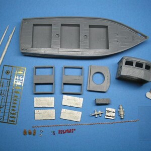 HO 1:87 Scale 56' Fishing Boat Kit, Waterline Hull for Model Railroad ...