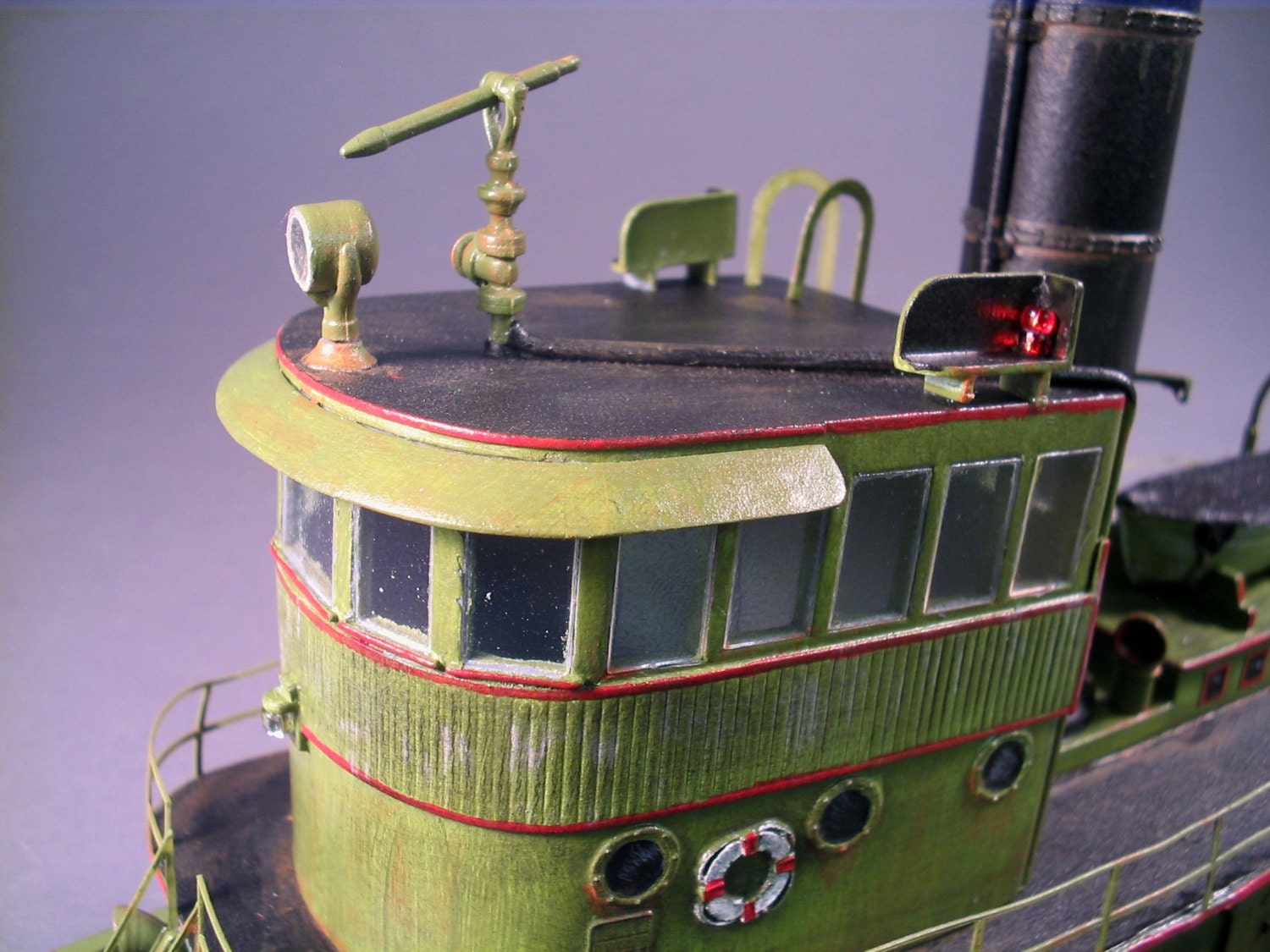 HO 1:87 Scale 92' Steam Railroad Tugboat Kit Waterline Hull for Model ...