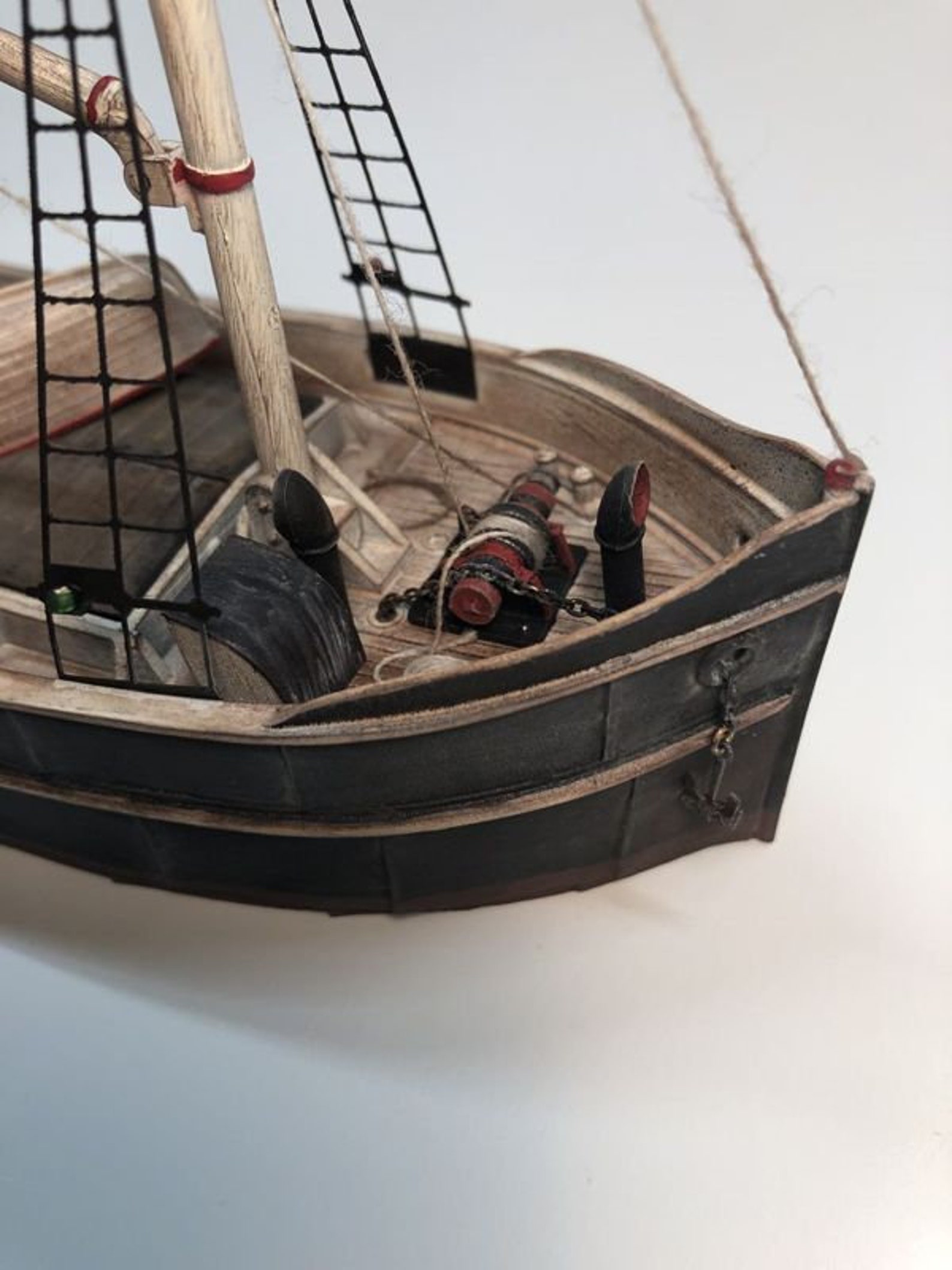 HO 1:87 Scale 68' Steam Freighter Kit Waterline Hull for Model ...