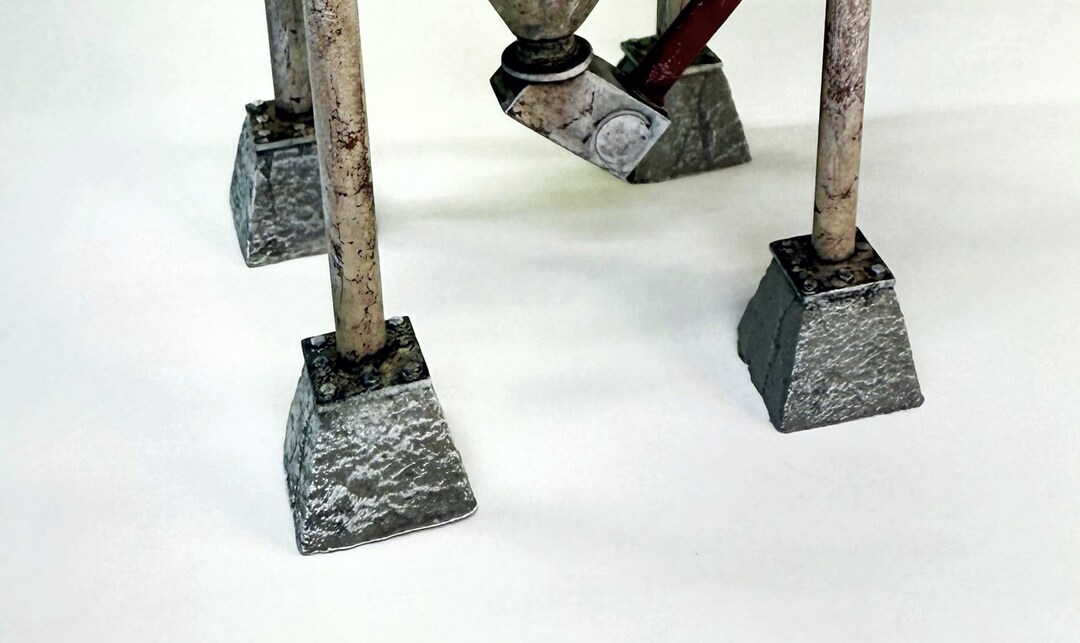 O/on30 1:48 Scale Concrete Footers (set of 4) for Wargaming, Diorama ...