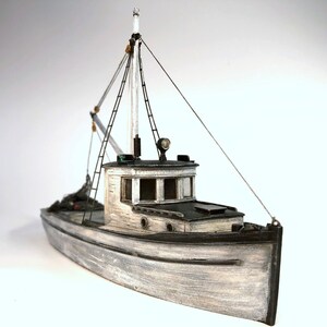 O/on30 1:48 Scale Combination Fishing Boat Kit for Diorama, Model ...