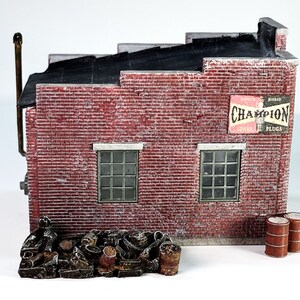 HO 1:87 Scale Jones Brothers Garage Building Kit for Diorama, Model ...