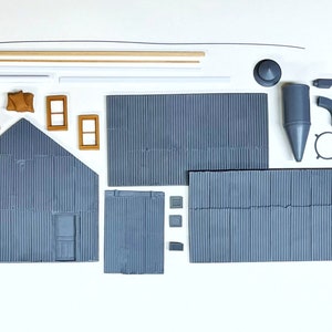 O/on30 1:48 Scale Bulk Bagging Warehouse Kit for Diorama and Model ...