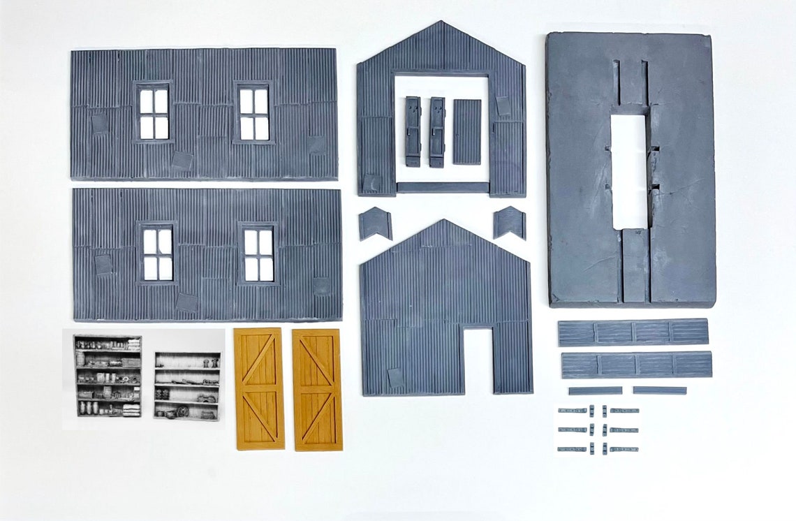 O/on30 1:48 Scale Single Stall Engine House Model Kit for - Etsy