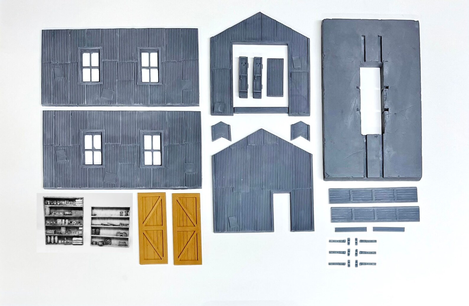 O/on30 1:48 Scale Single Stall Engine House Model Kit for Diorama ...