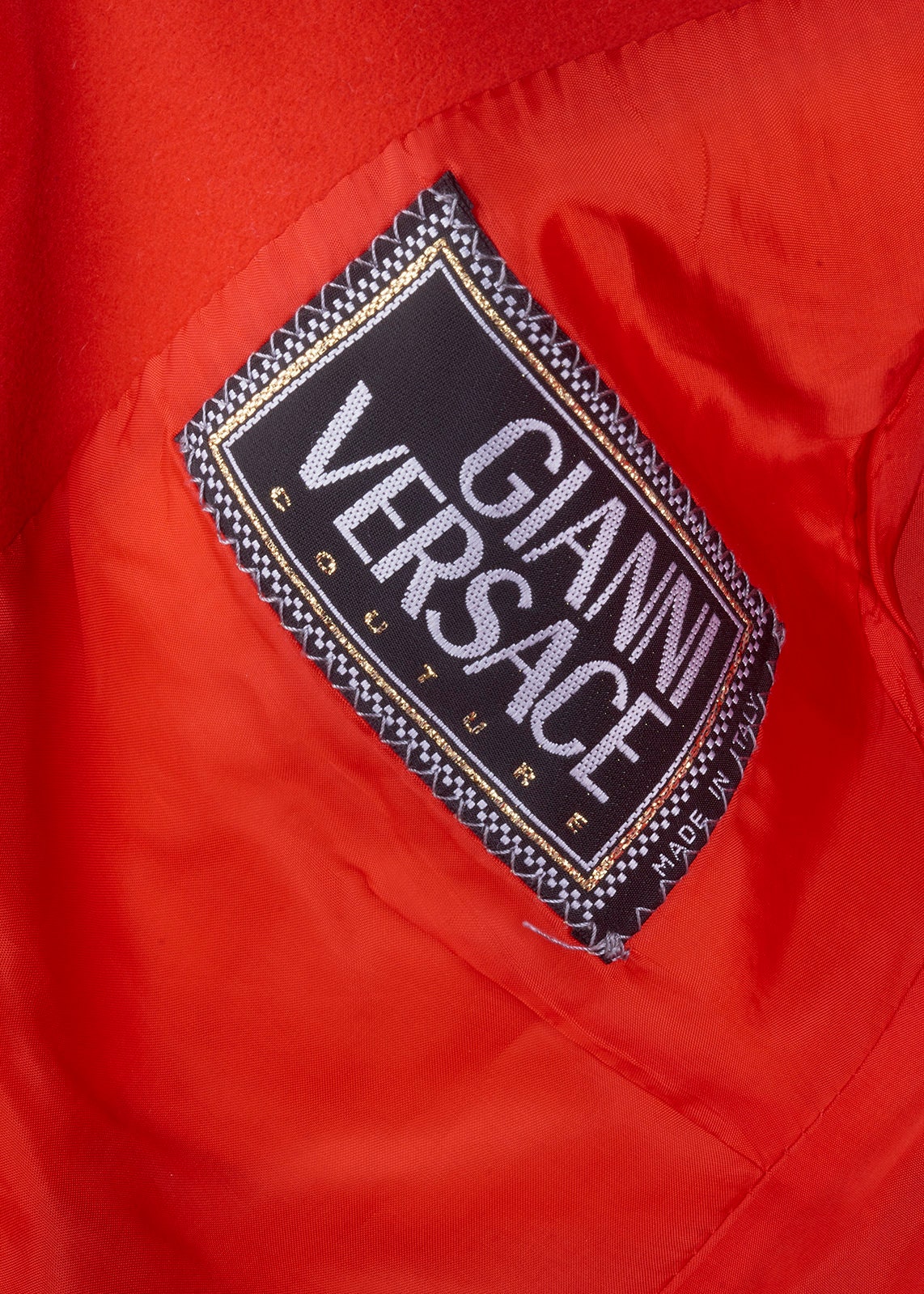 GIANNI VERSACE 1990s Runway Red Car Coat S M - Etsy