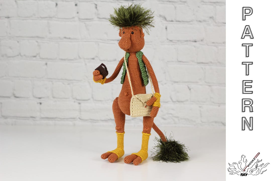 Garden GOBLIN CROCHET PATTERN Amigurumi Elf Fraggle Toy Digital Pattern ...