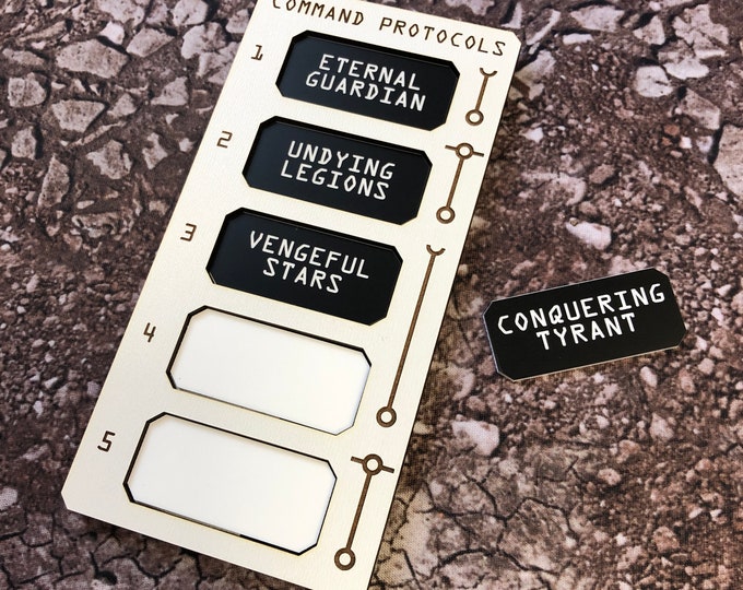 WK 40K 9th Necron Command Protocols Dash - Etsy